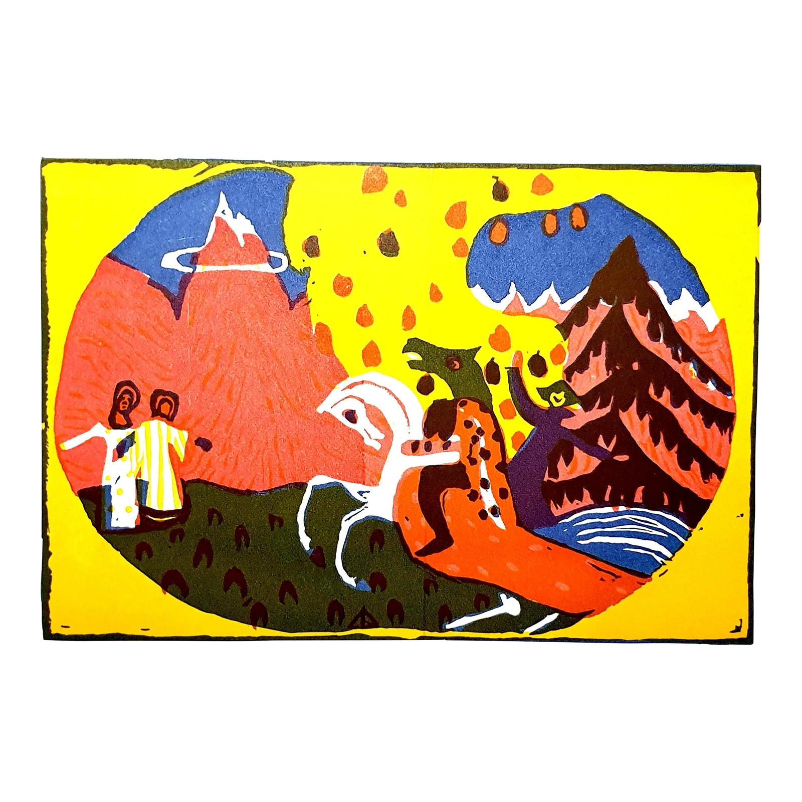 Wassily Kandinsky - Horse Knight - Original Etching 1966 | Chairish