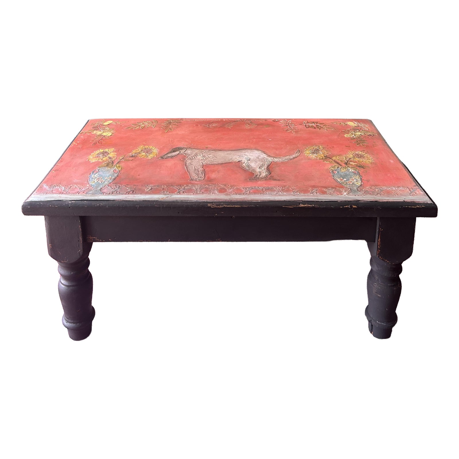 Vintage Painted Coffee Table, 1970s | Chairish