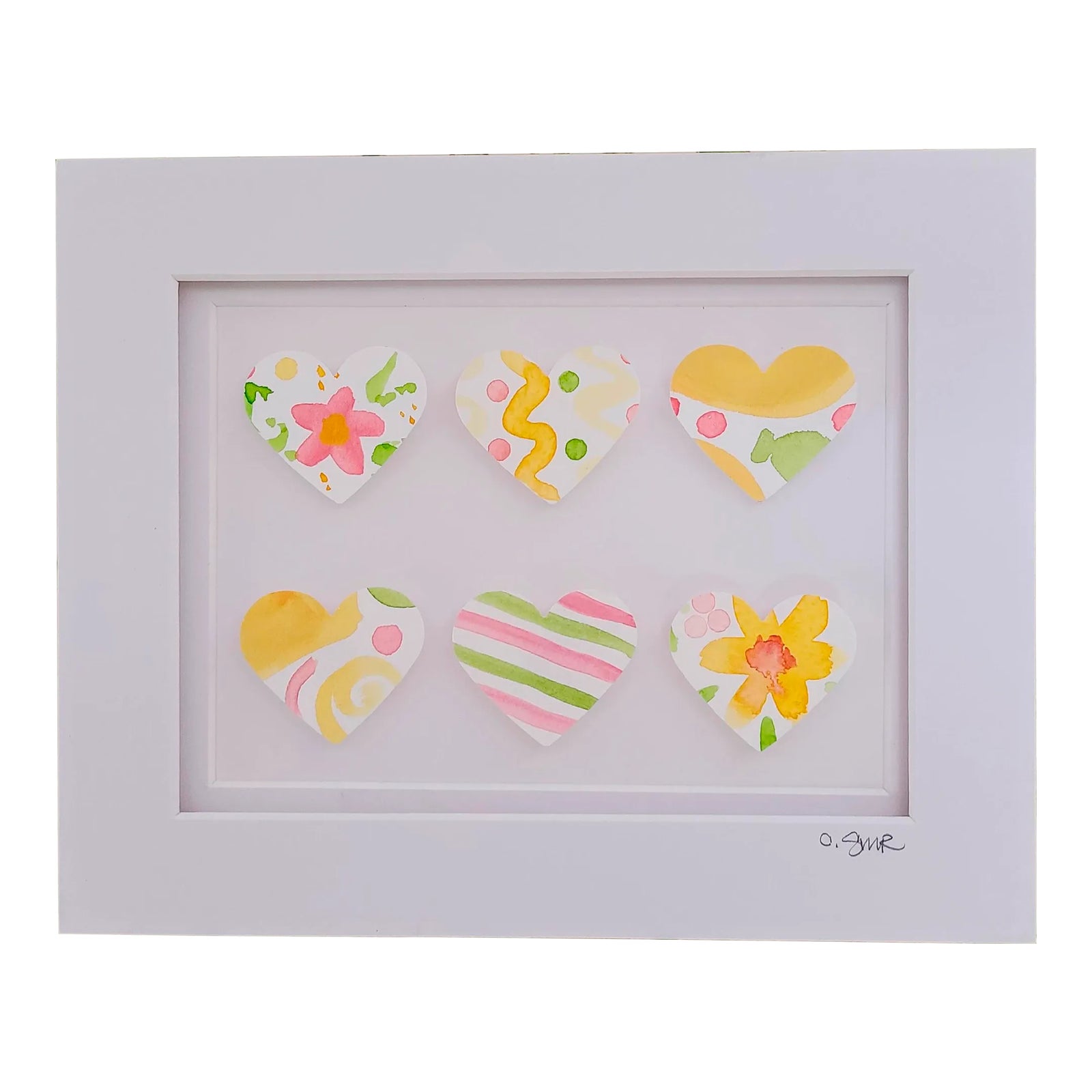 "Paper Hearts - Pucker Up" Original Abstract Collage by Suzanne ...