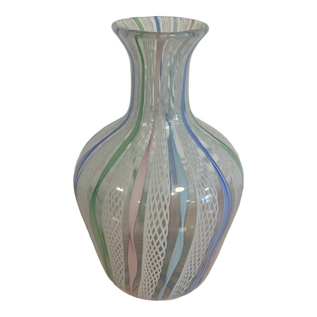 La Fenice Murano Glass Vase | Chairish