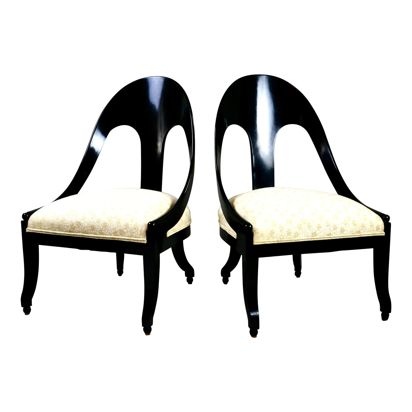 Mid 20th Century Michael Taylor for Baker Furniture Neoclassical Spoon ...