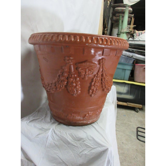 Large Italian Garden Pots - Set of 2 | Chairish