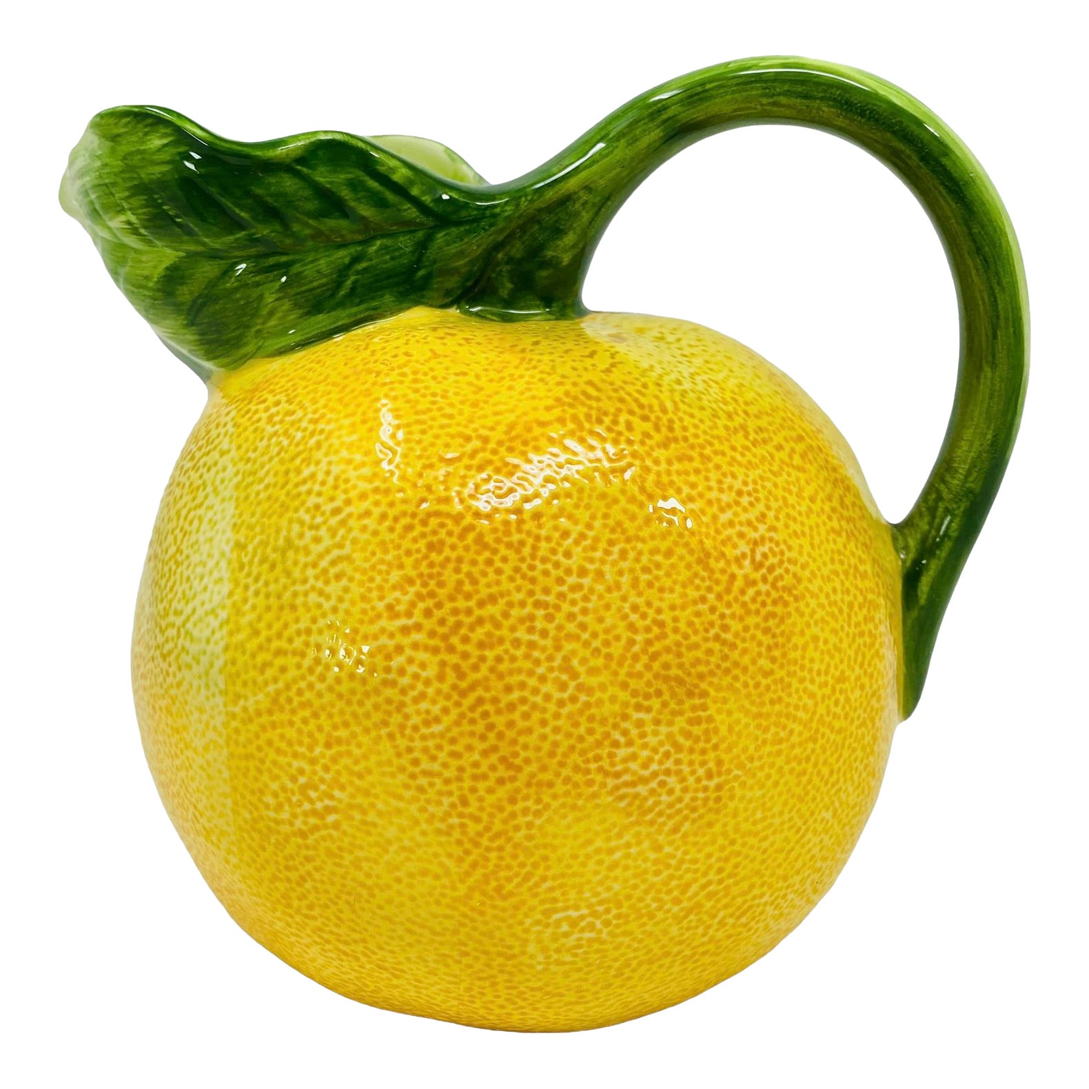 Vintage 1970's Ceramic Lemon Pitcher Made in Japan | Chairish