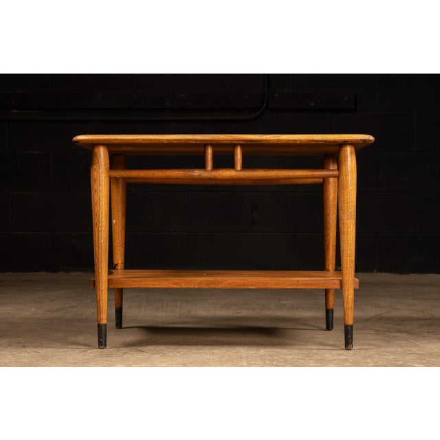 1960s Vintage Lane Walnut Side Table | Chairish