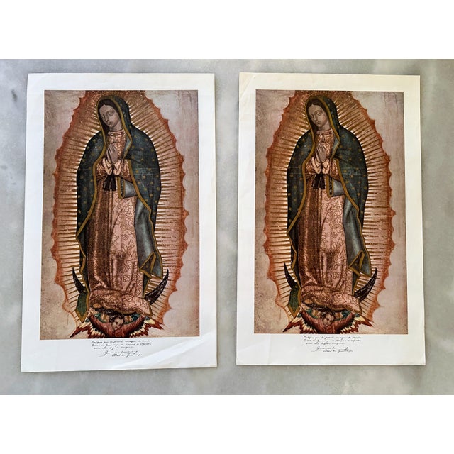 Our Lady Mary of Guadalupe Print of Original Image From El Ayate of ...