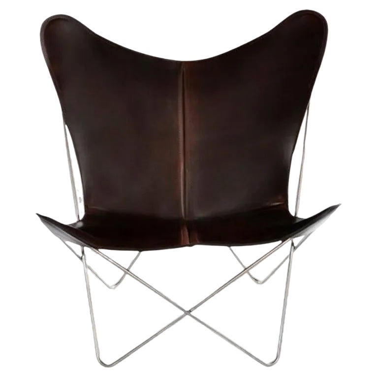 Mocca and Steel Trifolium Chair by OxDenmarq | Chairish