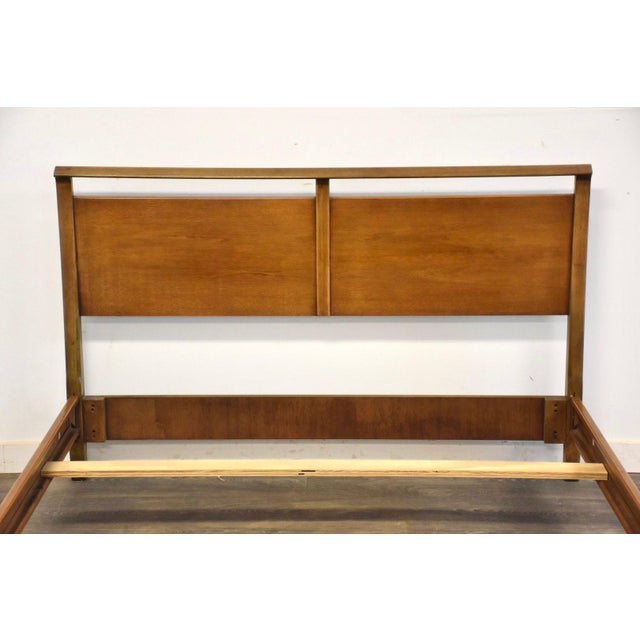 1960s Drexel Profile Walnut Full Bed | Chairish