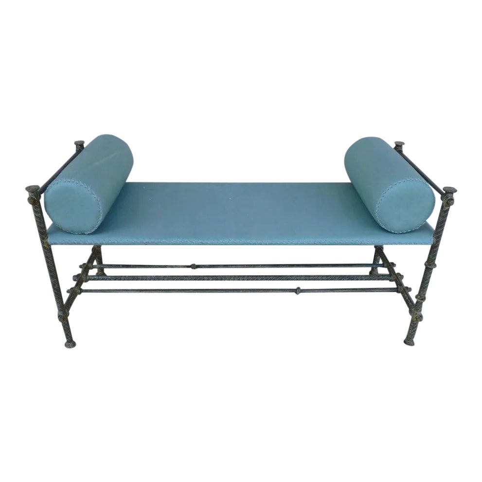 1950s Mid-Century Modern Ilana Goor Hand Stitched Leather and Hand ...