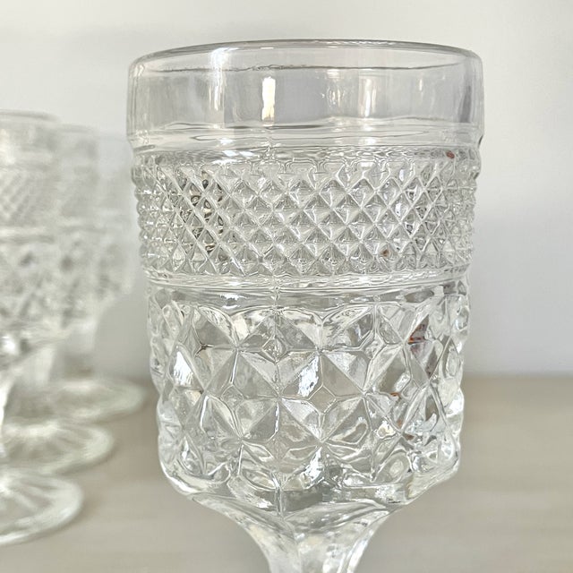 1960s Anchor Hocking Wexford Pattern Goblets Wine Glasses - Set of 11 ...