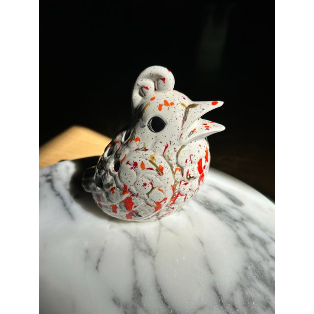 Vintage Splatterware Rooster Chicken Decor | Chairish
