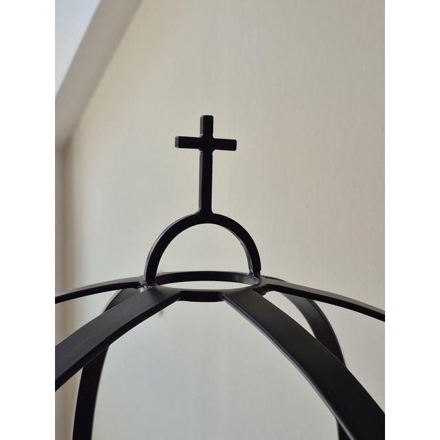 Large Danish Ecclesiastical Light Globe in Cast Iron | Chairish