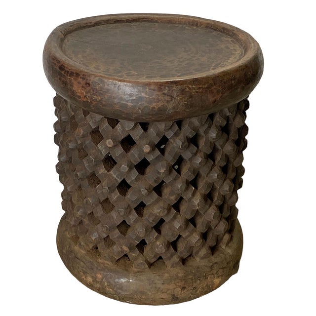Old African Bamileke Spider Stool/Table 16" H | Chairish