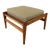 Jens Risom Walnut Ottoman | Chairish