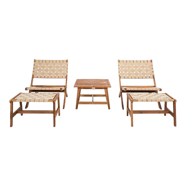 Darryl 5 Piece Living Set - Natural | Chairish