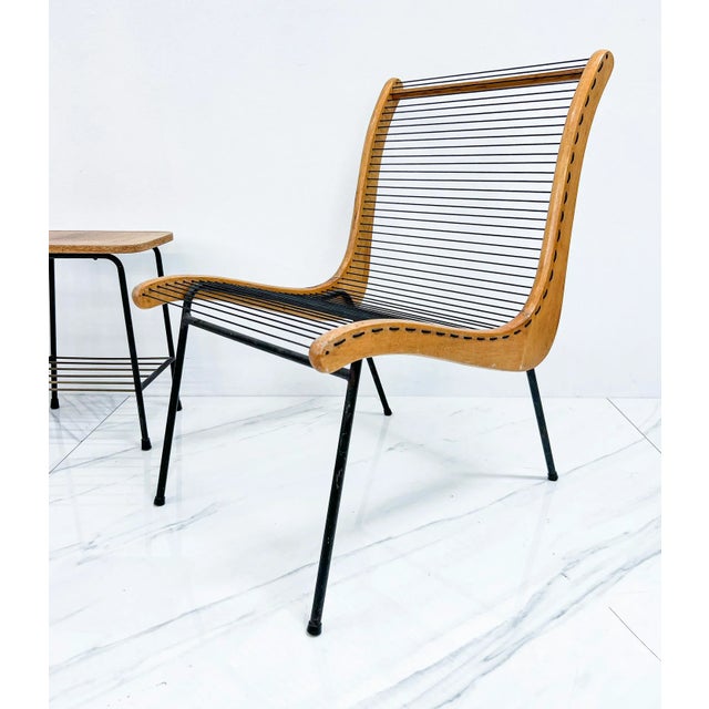 String Chairs With Matching Table by Carl Koch, Vermont Tubbs, 1950's ...