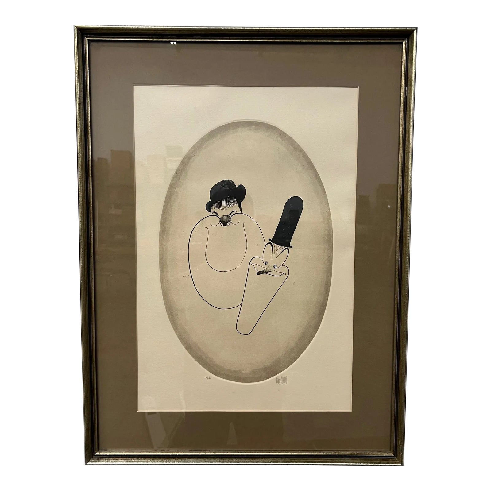 Al Hirschfeld Laurel & Hardy Etching - Signed & Numbered | Chairish