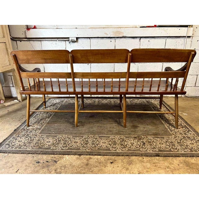 Antique 19th Century Early American Style Primitive Rustic Solid Oak ...