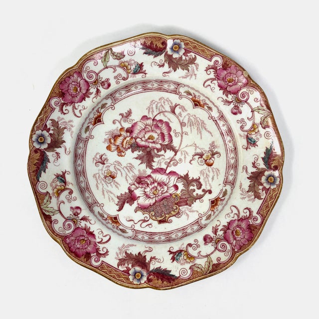 Set of 5 Early 20th Century Antique Cauldon England Plates | Chairish