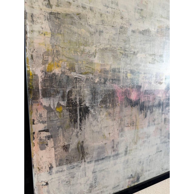 Abstract Mixed Media Painting by Gavin Mc Groggan, Framed Contemporary ...
