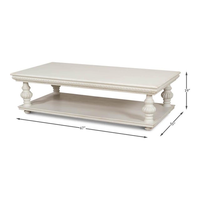 Antique White Cocktail Table | Chairish