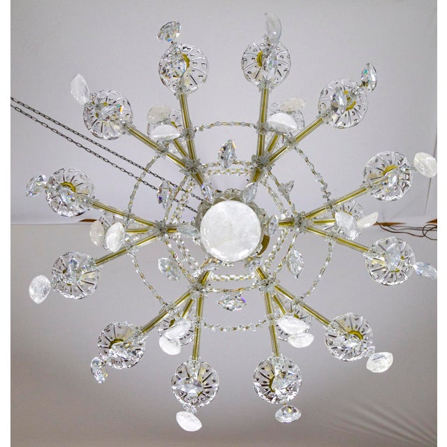 Late 20th Century 19-Light Rock Crystal Maria Theresa Chandelier | Chairish