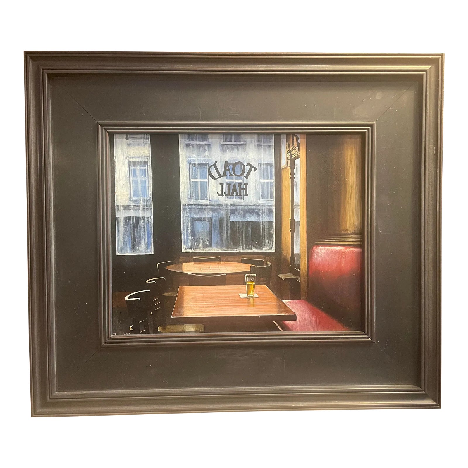 Oil Painting by Janet Ternoff “Toad Hall” New York City & Beer, Framed ...
