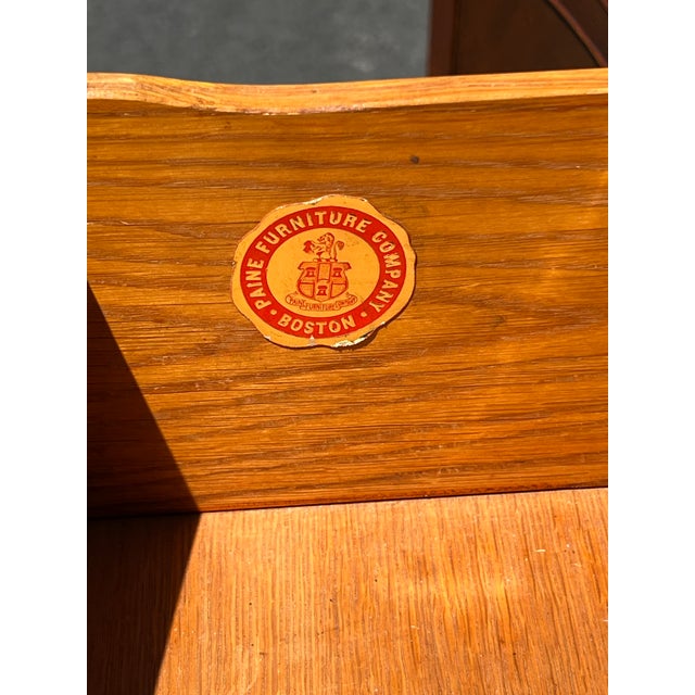 1980s Vintage Mahogany Serpentine Sideboard by Paine Furniture Boston ...