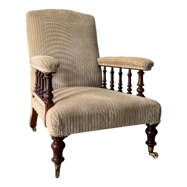 Antique Lounge Chair, 1890s | Chairish