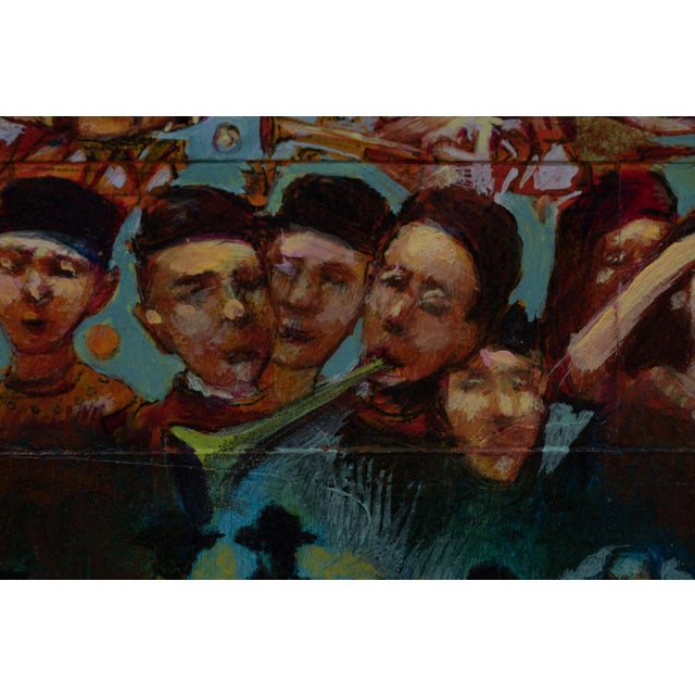 James Feeham "Tuscan Regatta" Painting Mixed Media Oil, Wax & Collage ...