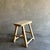 Vintage Reclaimed Elm Wood Stool | Chairish