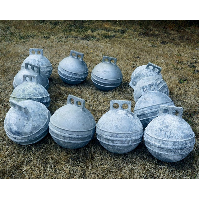 1940s Metal Fishing Buoys / Floats - Set of 12 | Chairish