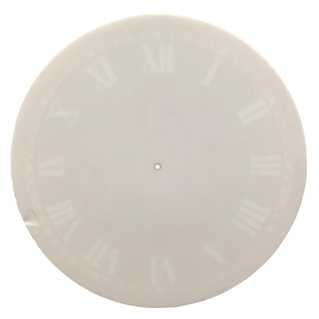 Large 19th Century Glass Clock Face | Chairish