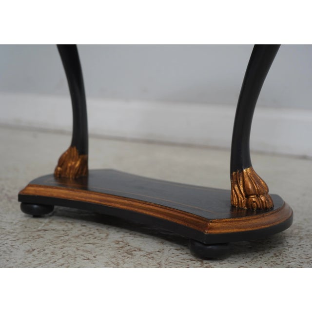 Pair William Switzer Regency Style Swan End Tables | Chairish