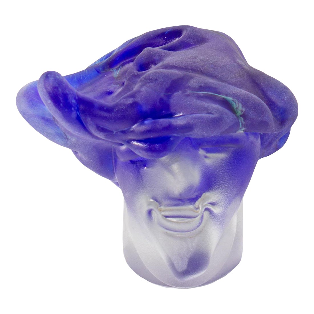 1995 Signed Art Glass Bust Sculpture by Stephen Fellerman and Clair ...