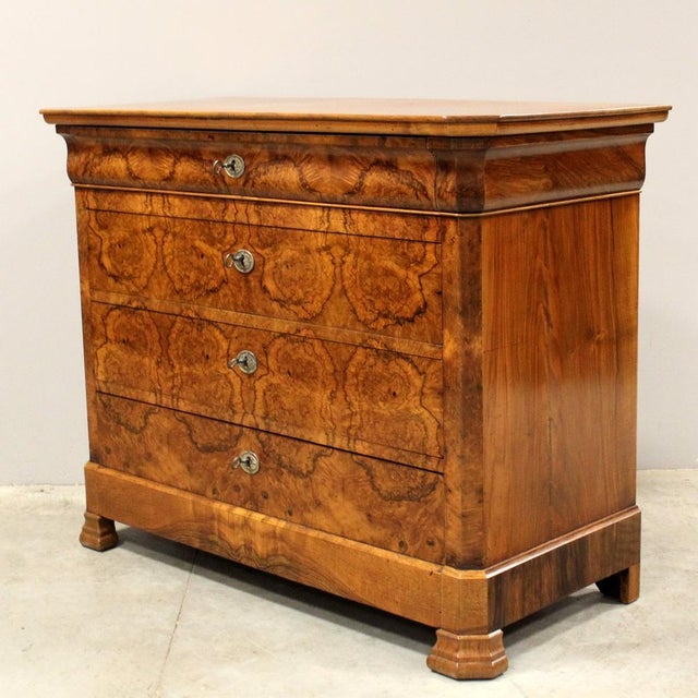 Antique Louis Philippe Chest of Drawers in Walnut | Chairish