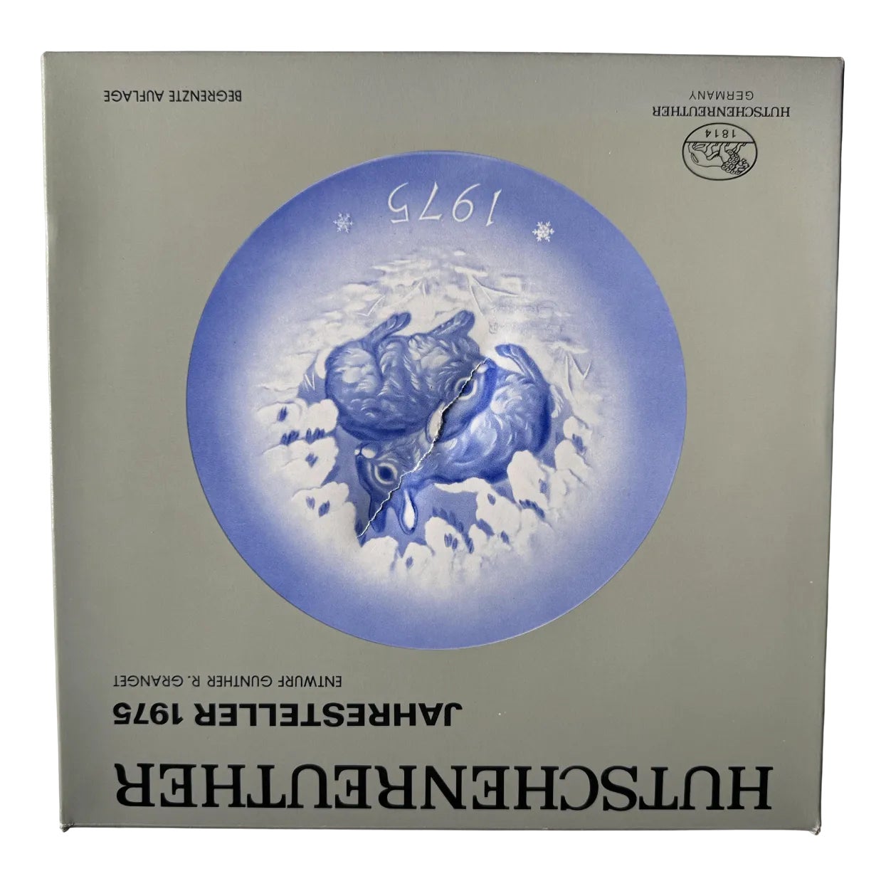 Annual Plate in Porcelain by Gunther Granget for Hutschenreuther, 1975 ...