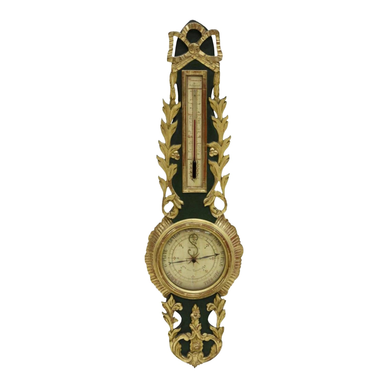 18th/19th Century French Selon Torricelli Barometer & Thermometer ...