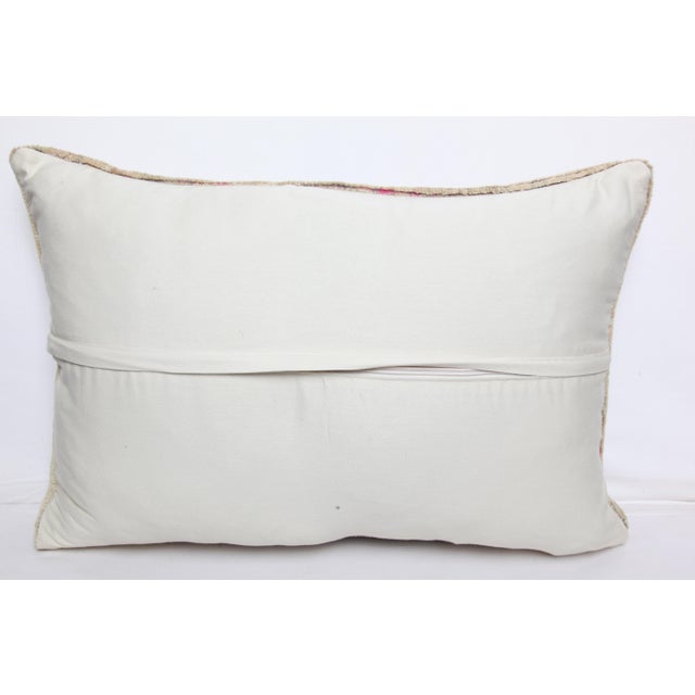 Turkish Tribal Kilim Pillow – Worn Beauty in Neutral Tones -16'' X 24 ...