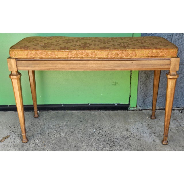 Early 20th Century Original Kimball Walnut and Upholstered Piano High ...
