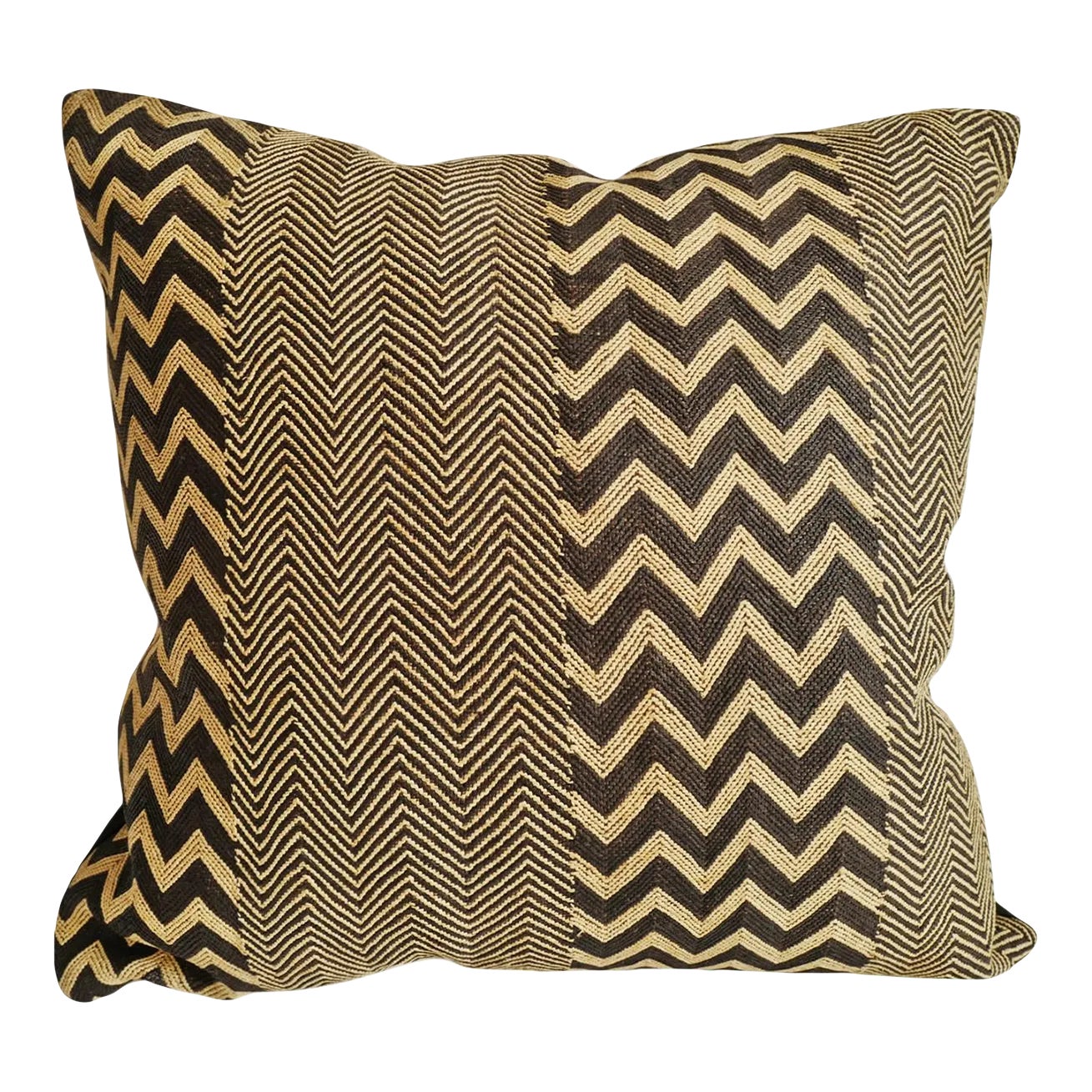 Kuba Grass Textile Pillow | Chairish