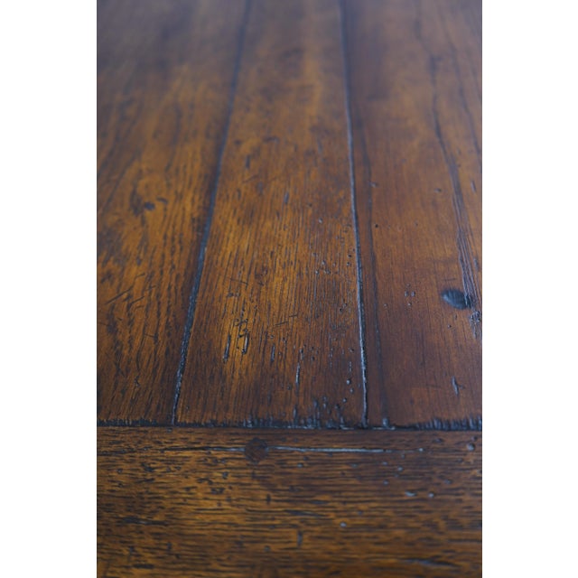 High Quality Bench Made Distressed Finish Dining Room Table | Chairish