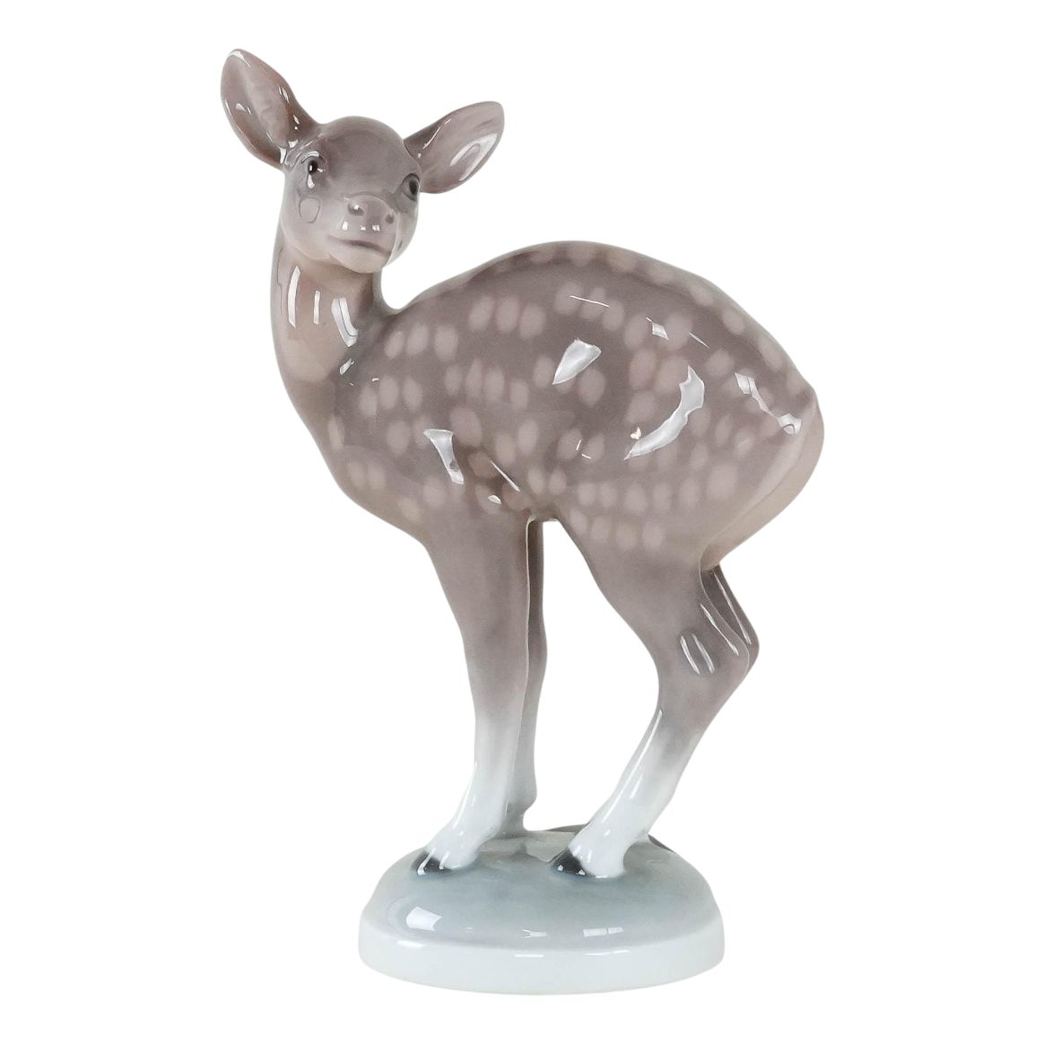 Danish Porcelain Deer Figurine from Bing & Grondahl, 1970s | Chairish