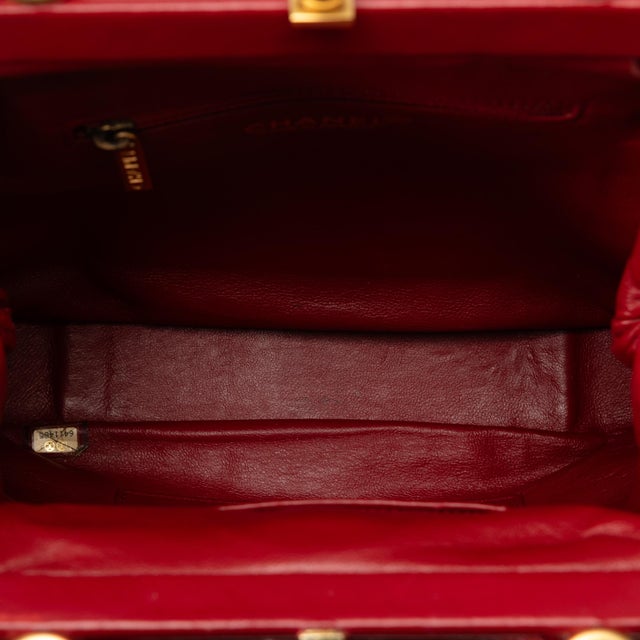 Chanel Perforated Bow Frame Handbag | Chairish