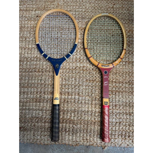 Vintage Wood Tennis Racket, Pair | Chairish