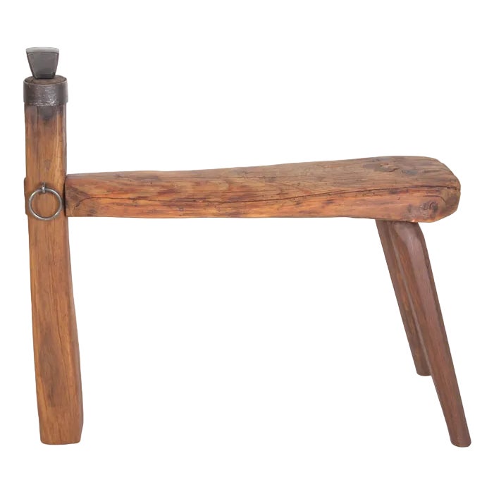 Antique Folk Spruce Stool, 1920s | Chairish