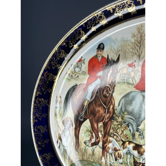 1960s Cobalt Blue Weatherby Hanley England Royal Falcon Ware Oval ...