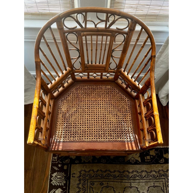 1960s Tortoise Chinoiserie Style Brighton Pavilion Chair | Chairish