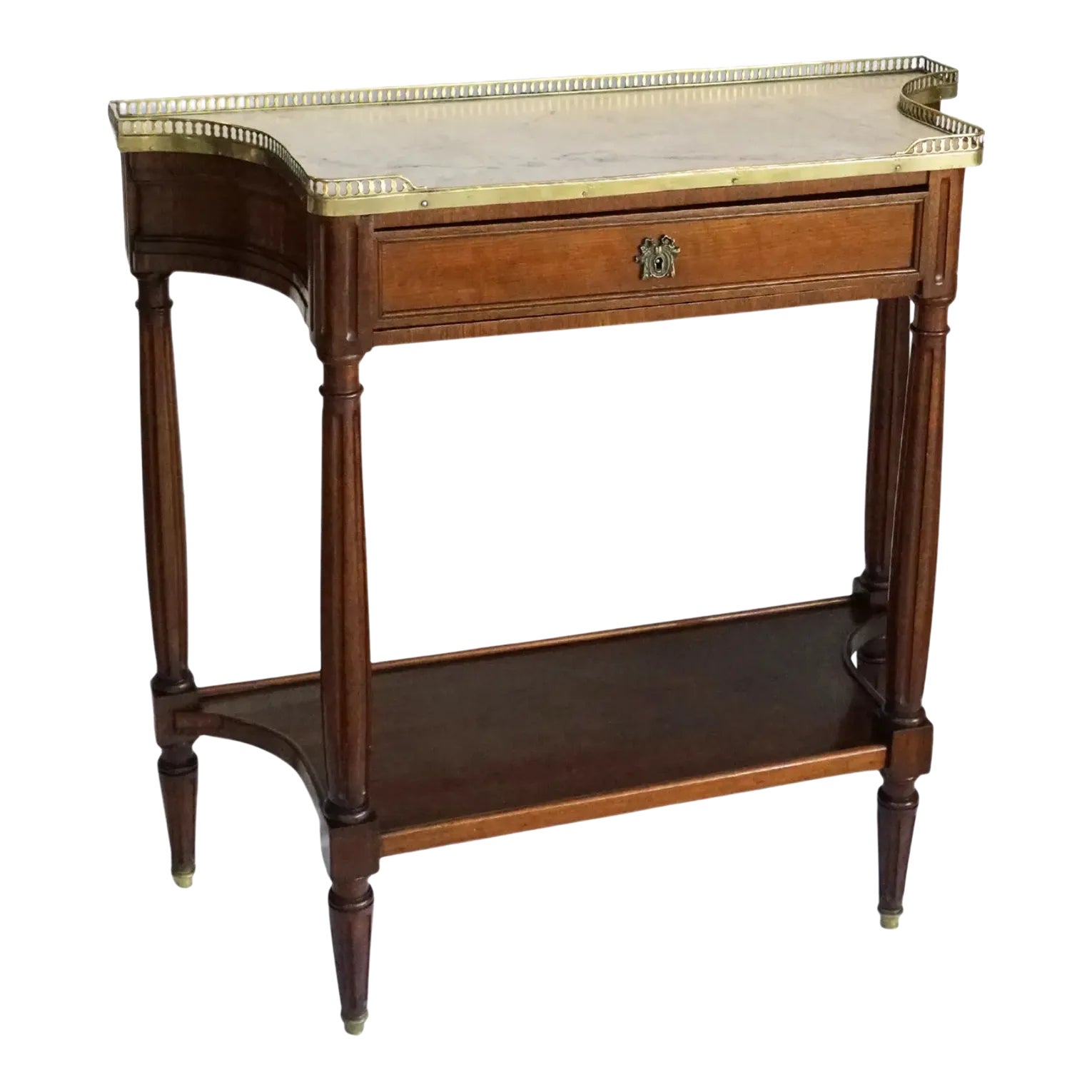 Louis XVI Carrara Marble Top Server | Chairish