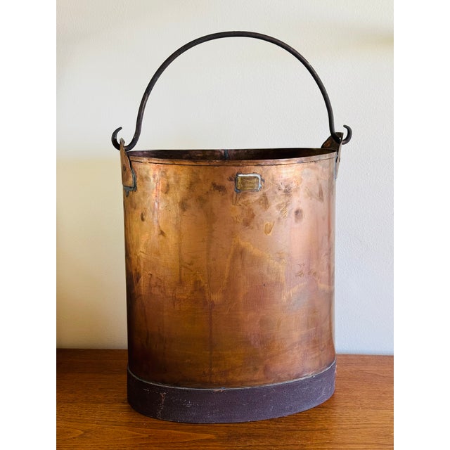 20th Century French Copper Pail | Chairish