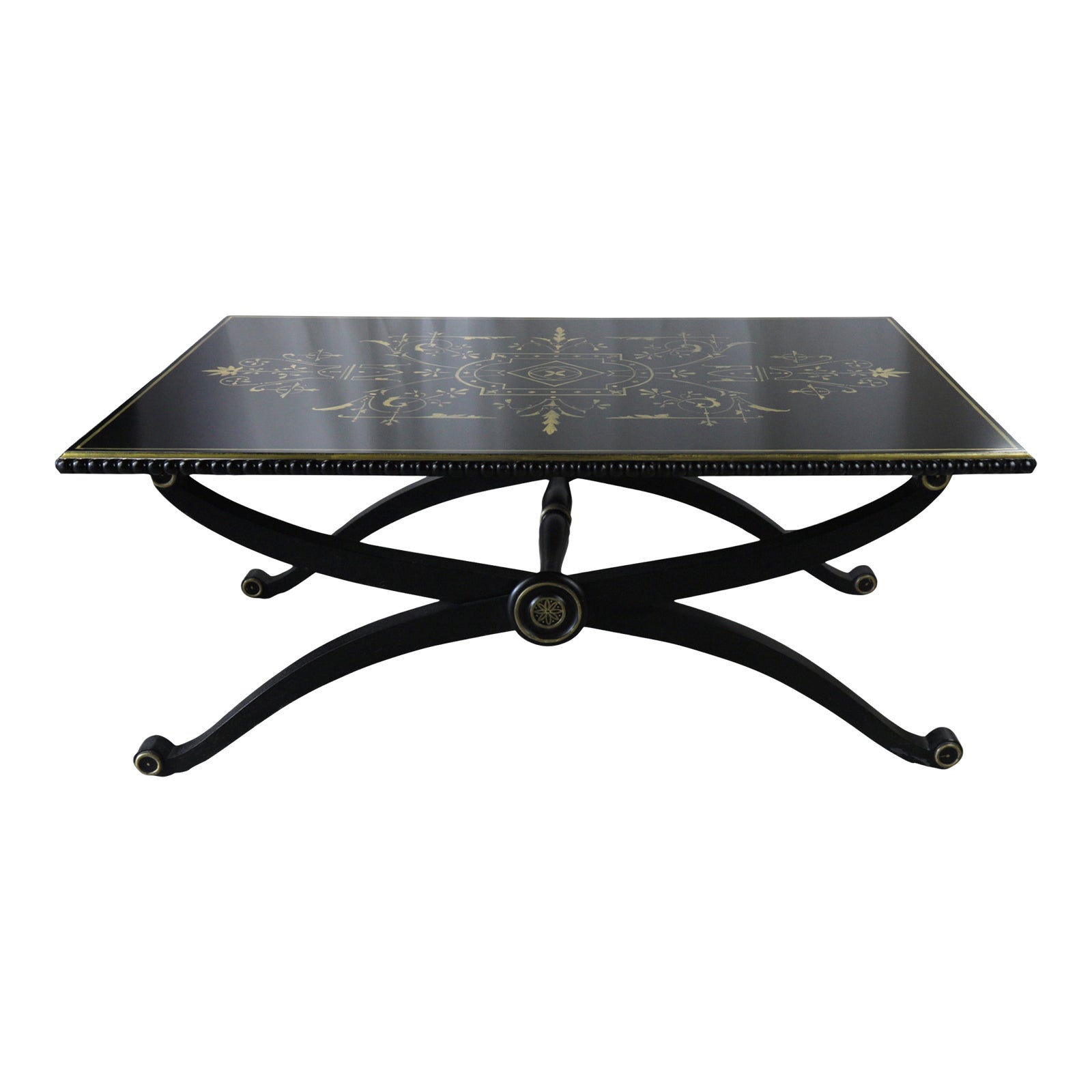 Brunschwig & Fils Black Paris Cocktail Table | Chairish